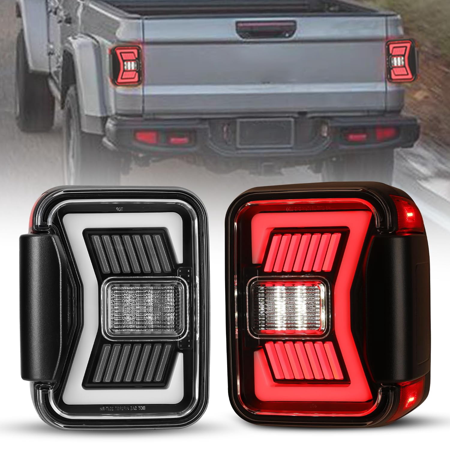 LED Tail Lights Assembly Fit For 2019 2020 2021 2022 2023 2024 2025 ...