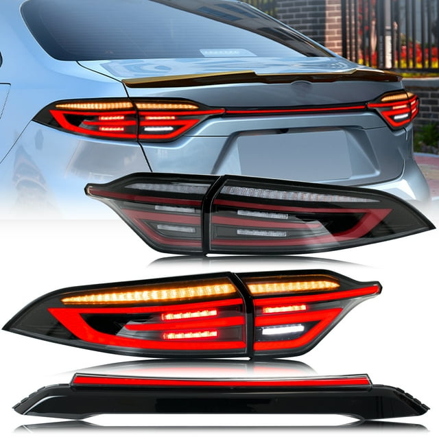 LED Tail Lights & Center Lamp for Toyota Corolla 2020 2021 2022 2023 2024 E210 12th Gen Sedan ...