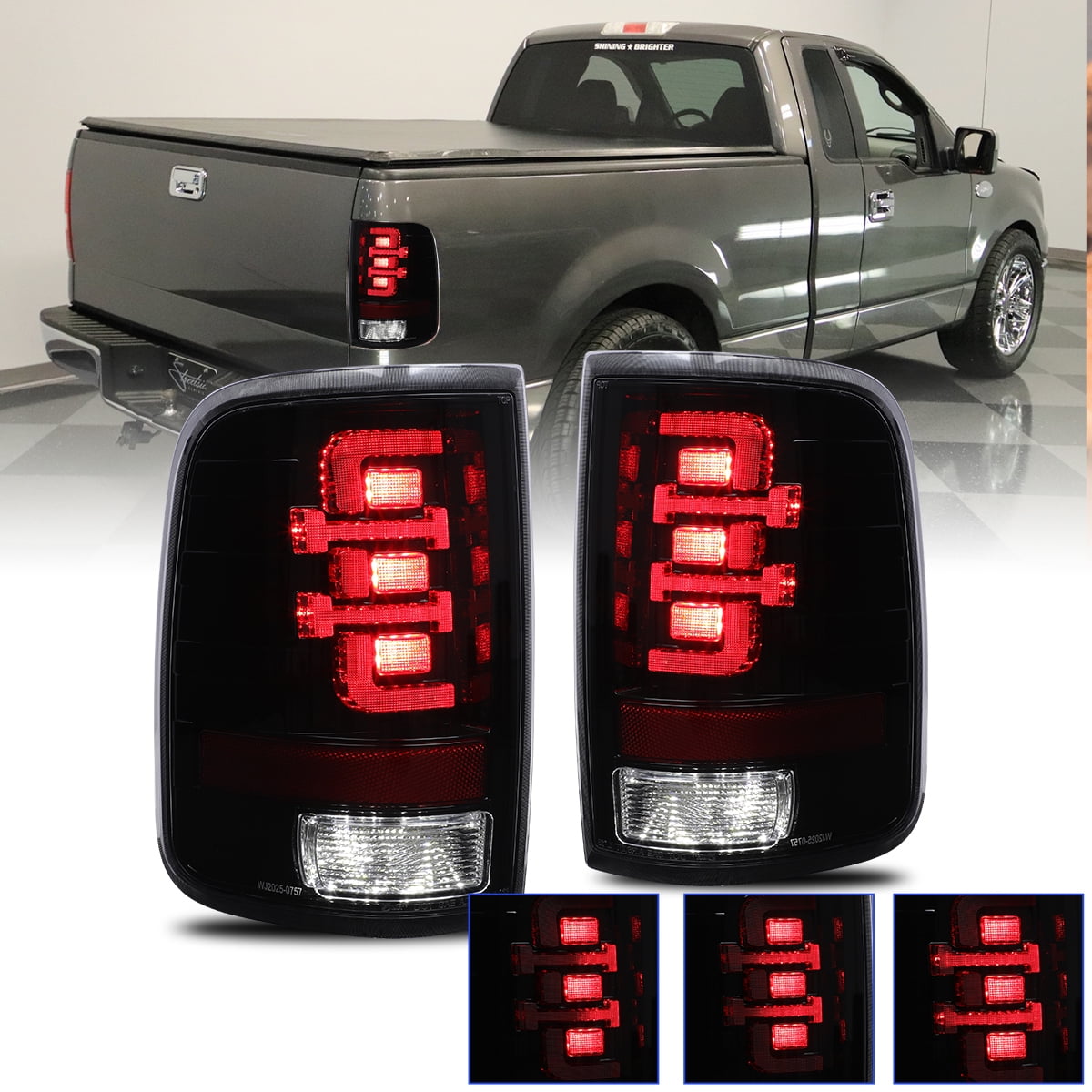 LED Tail Lights For 2004-2008 Ford F-150 Styleside Model w/LED ...