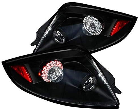 LED Tail Lights Rear Brake Lamp In Black Housing Clear Lens Made For ...
