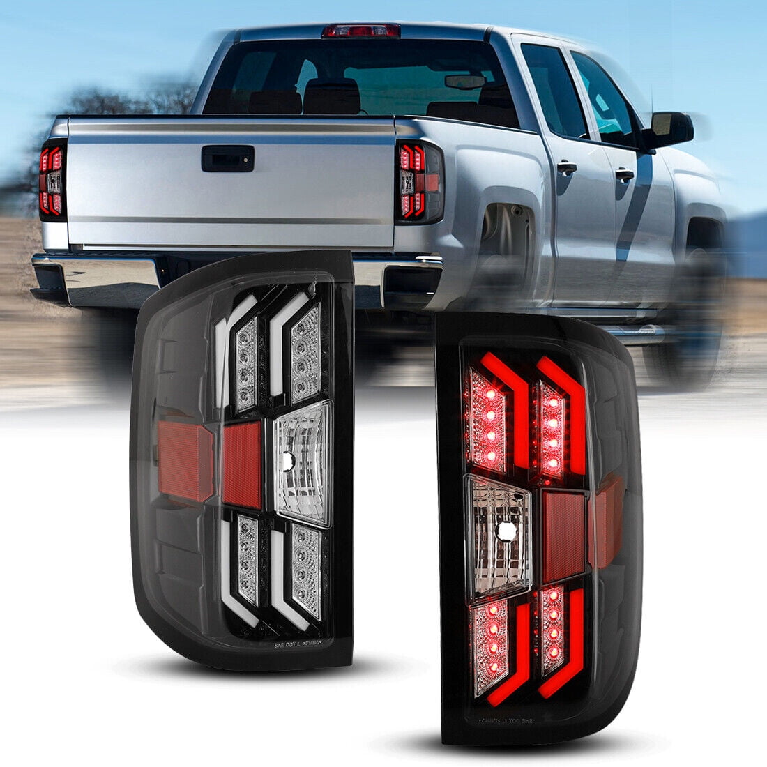 LED Tail Lights for 2014-2018 Chevy Silverado 1500 2500 HD 3500 HD ...