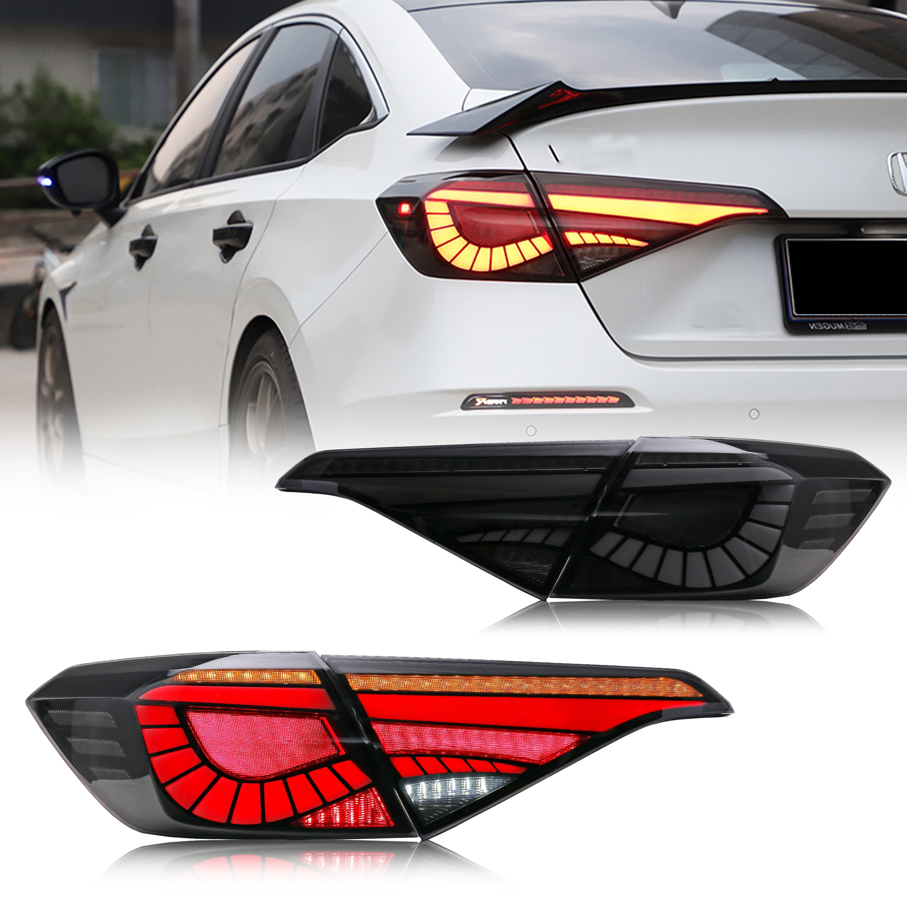 LED Tail Lights for Honda Civic 2022 2023 11Th GEN Sedan Start-up ...