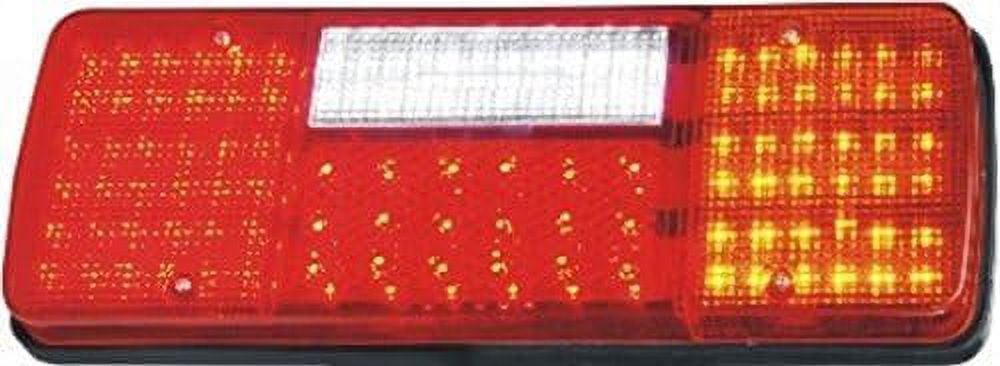 LED Taillights Assembly Set with Licence Plate 4 Chamber for TATA ...