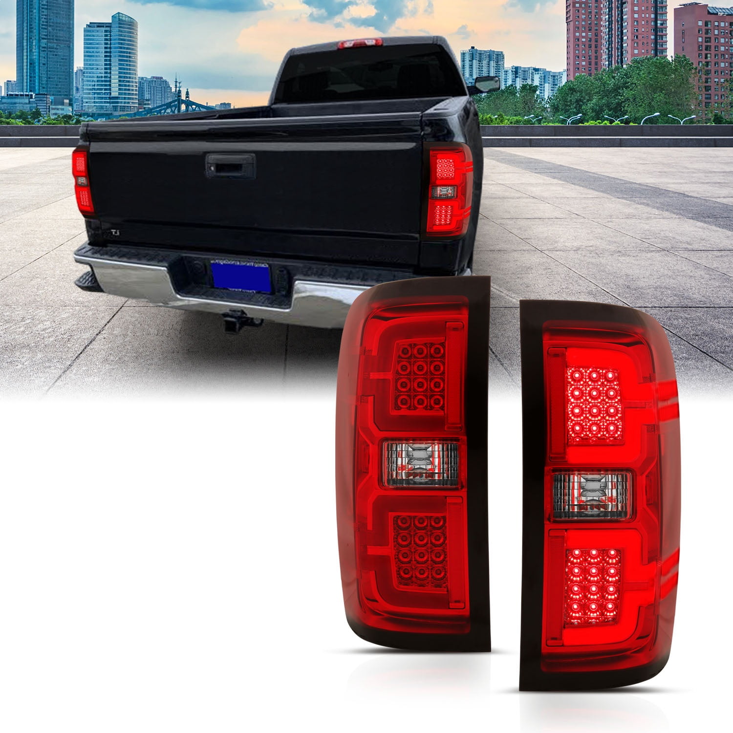 LED Taillights Fits select: 2014-2019 CHEVROLET SILVERADO, 2019 ...