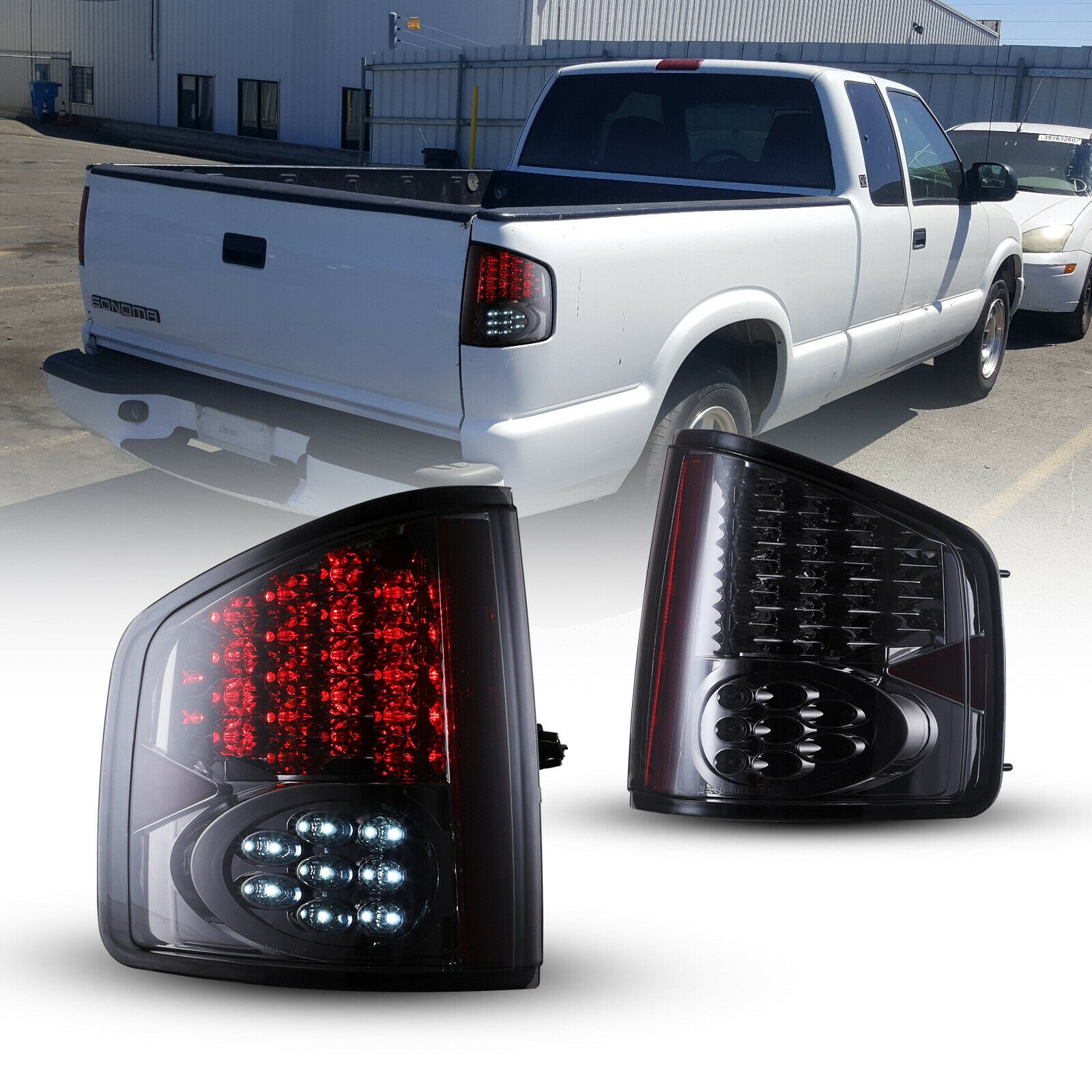 Winjet LED Taillights for 1994-2004 Chevy S10/GMC Sonoma/Isuzu Hombre ...
