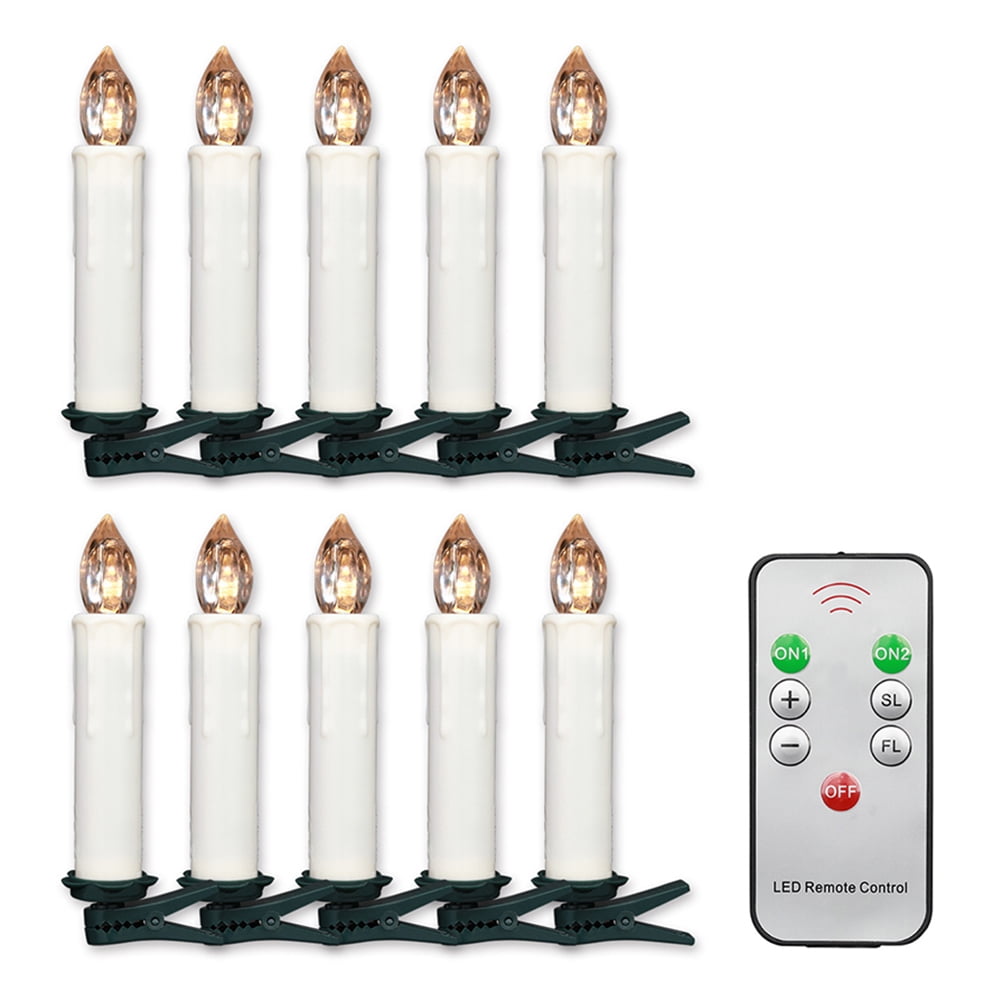 LED Taper Candles Remote Control LED Candlesticks Battery Candle Sticks ...