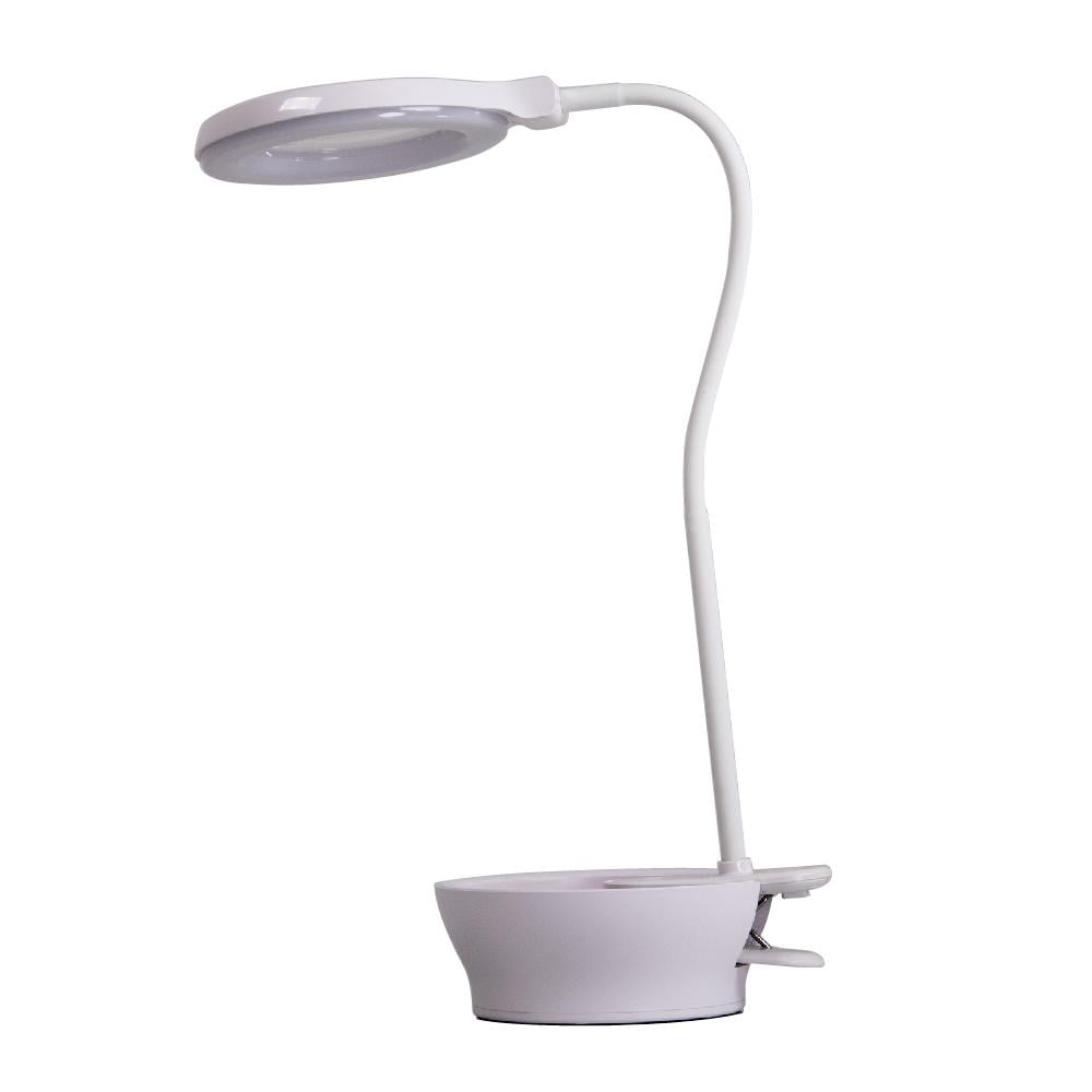LED Task Light and Magnifier Table Lamp w/ Pincushion Base - Walmart.com