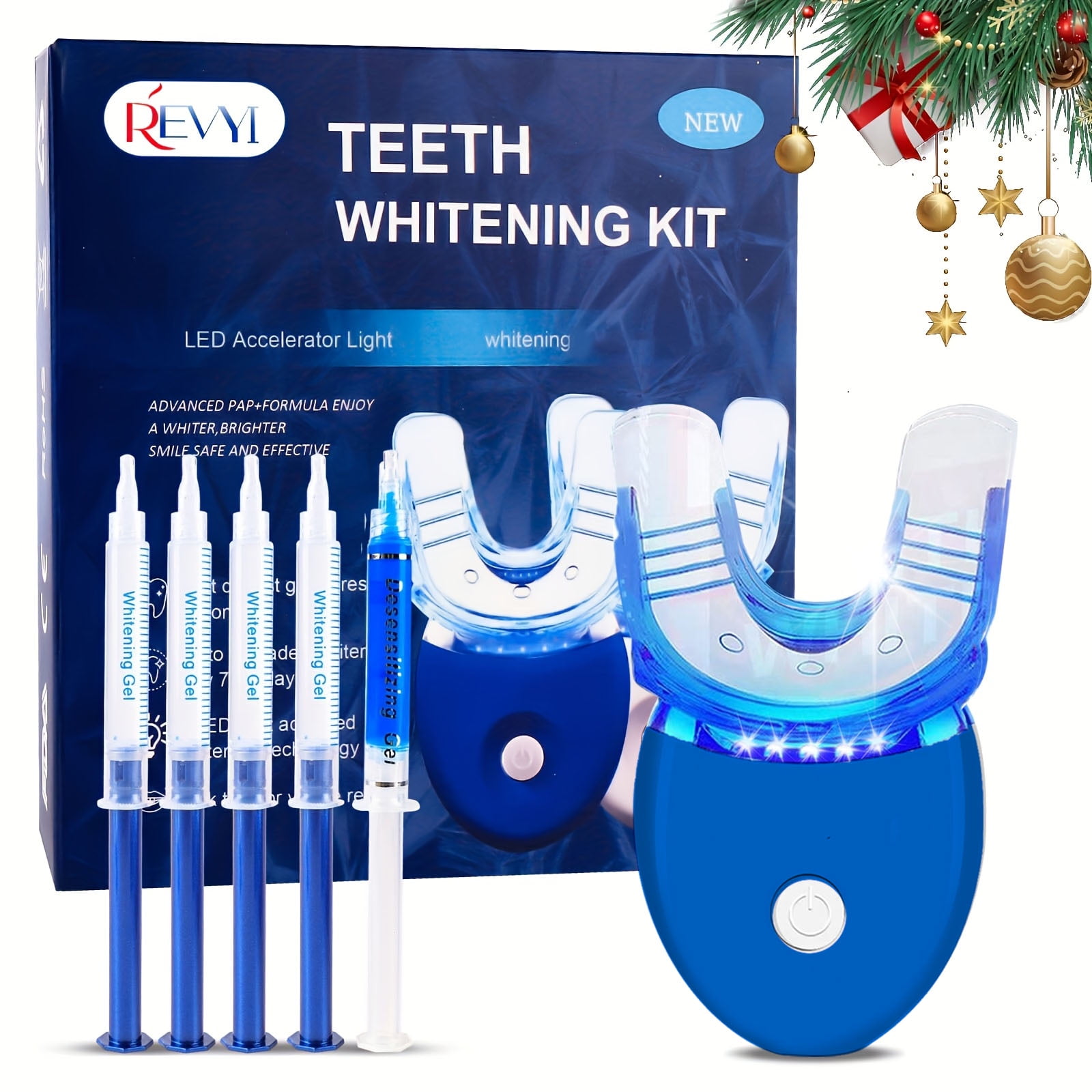 LED Teeth Whitening Light Teeth Whitening Kit with 5 X 3ml Carbamide ...