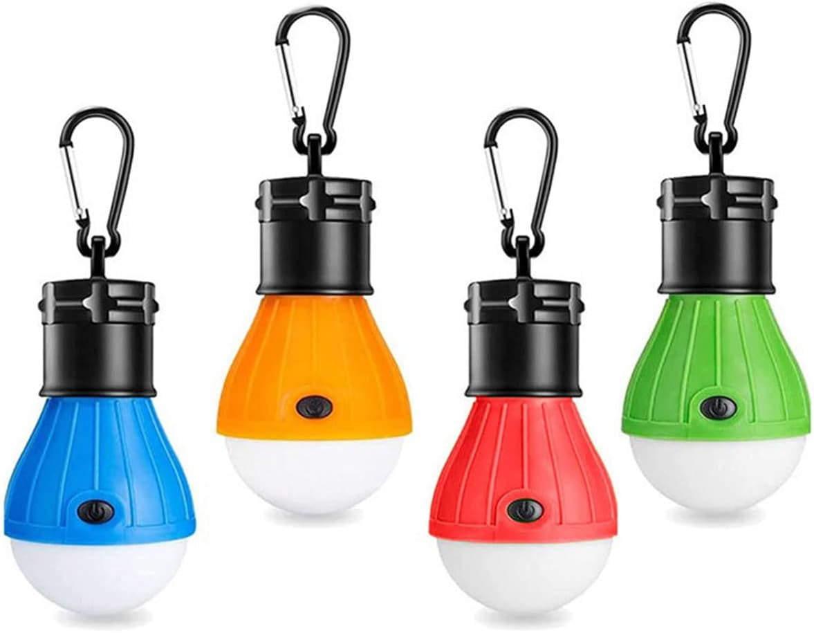 LED Tent Light 4-Pack Clip Hook Hurricane Emergency Lights LED Camping ...