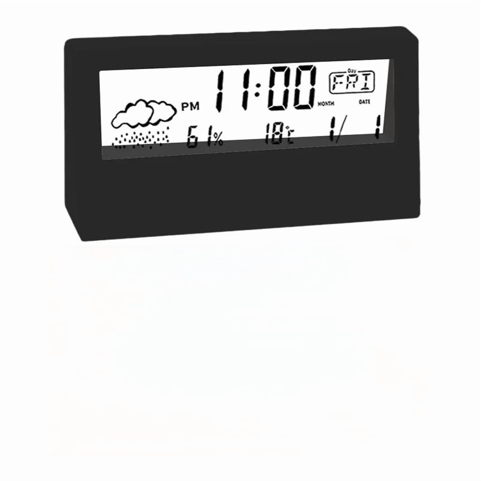 LED Thermometer Thermo-Hygrometer Multifunction Electronic Clock ...