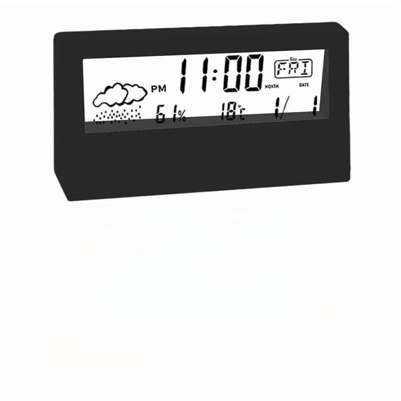 LED Thermometer Thermo-Hygrometer Multifunction Electronic Clock ...