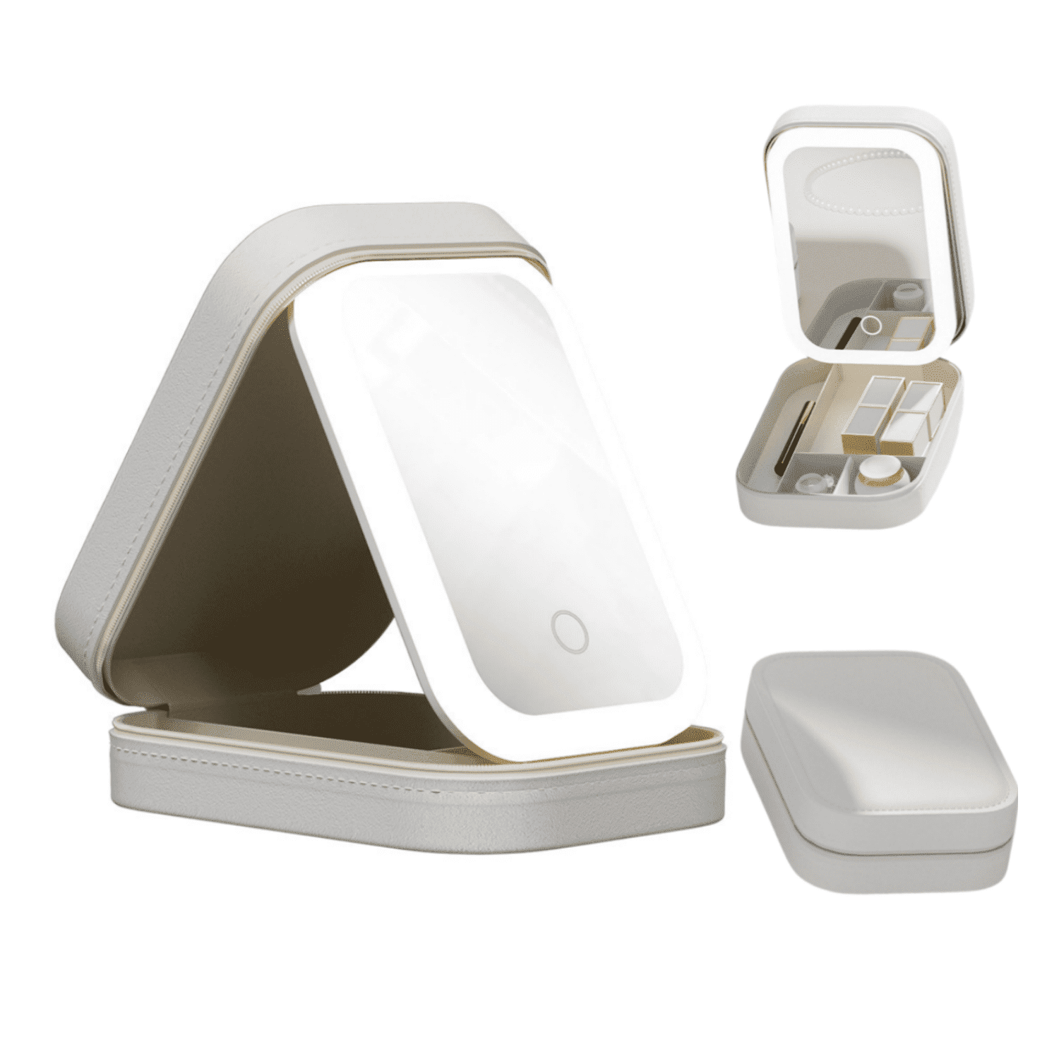 LED Three-Color Adjustable Makeup Mirror, Jademall 1Pc Three Colors ...