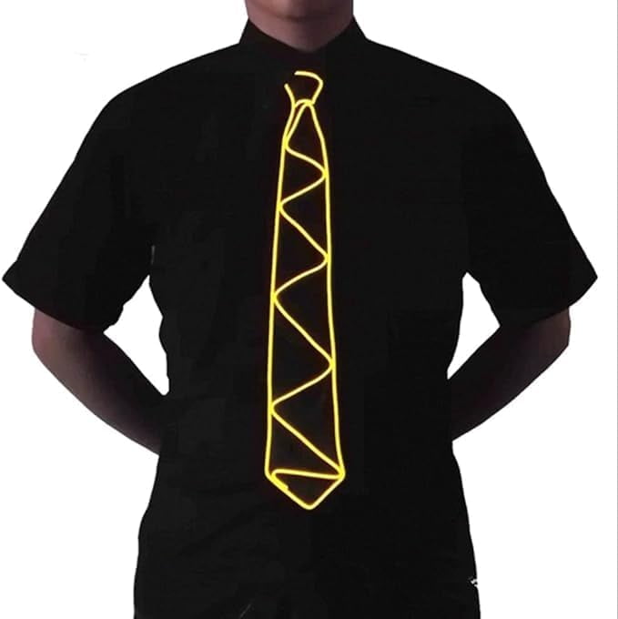 LED Tie, Light Up Tie,Neon LED Tie Adjustable Flashing LED Light Up Tie ...