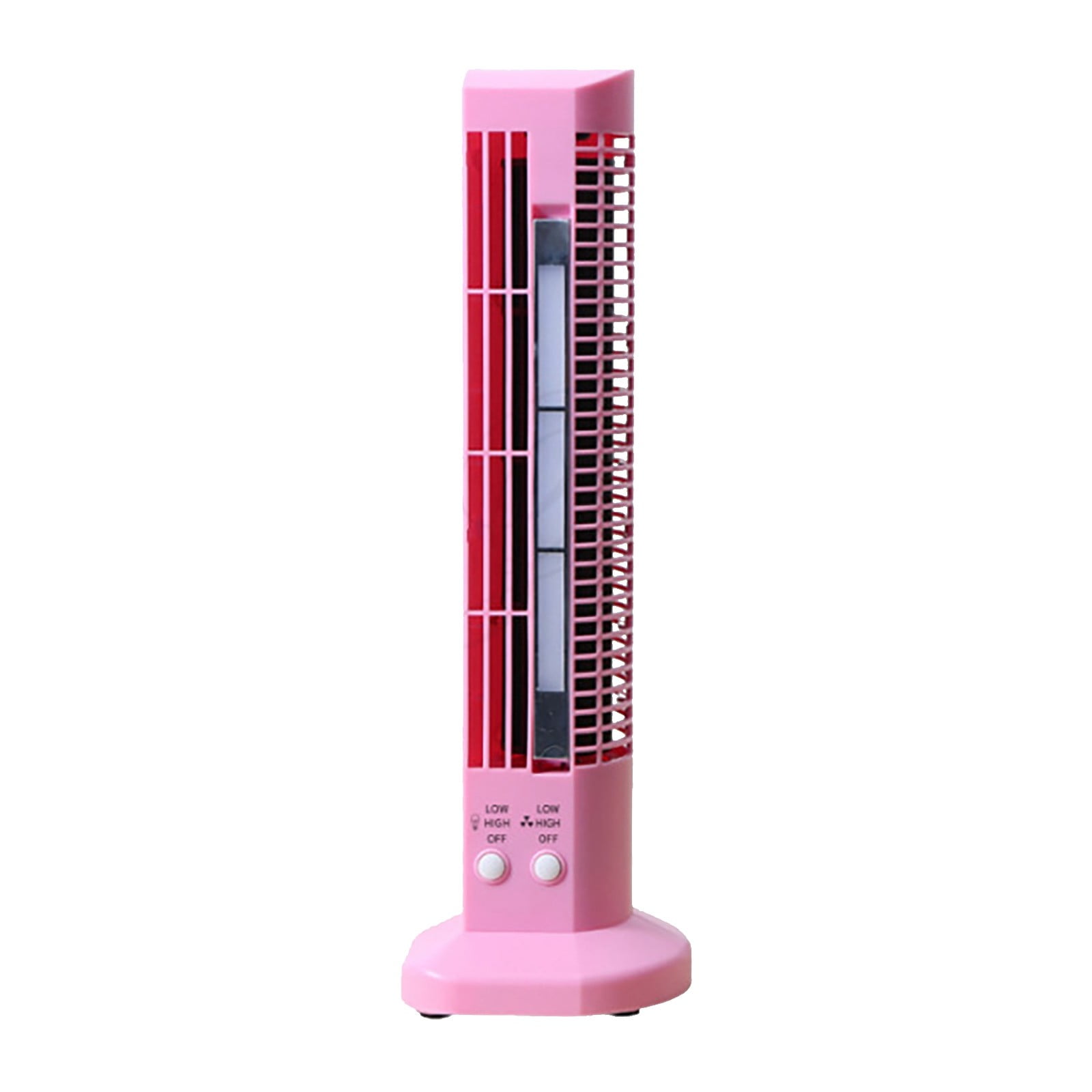 LED Tower Fan With Side Light Portable USB Powered Electric Fan With ...