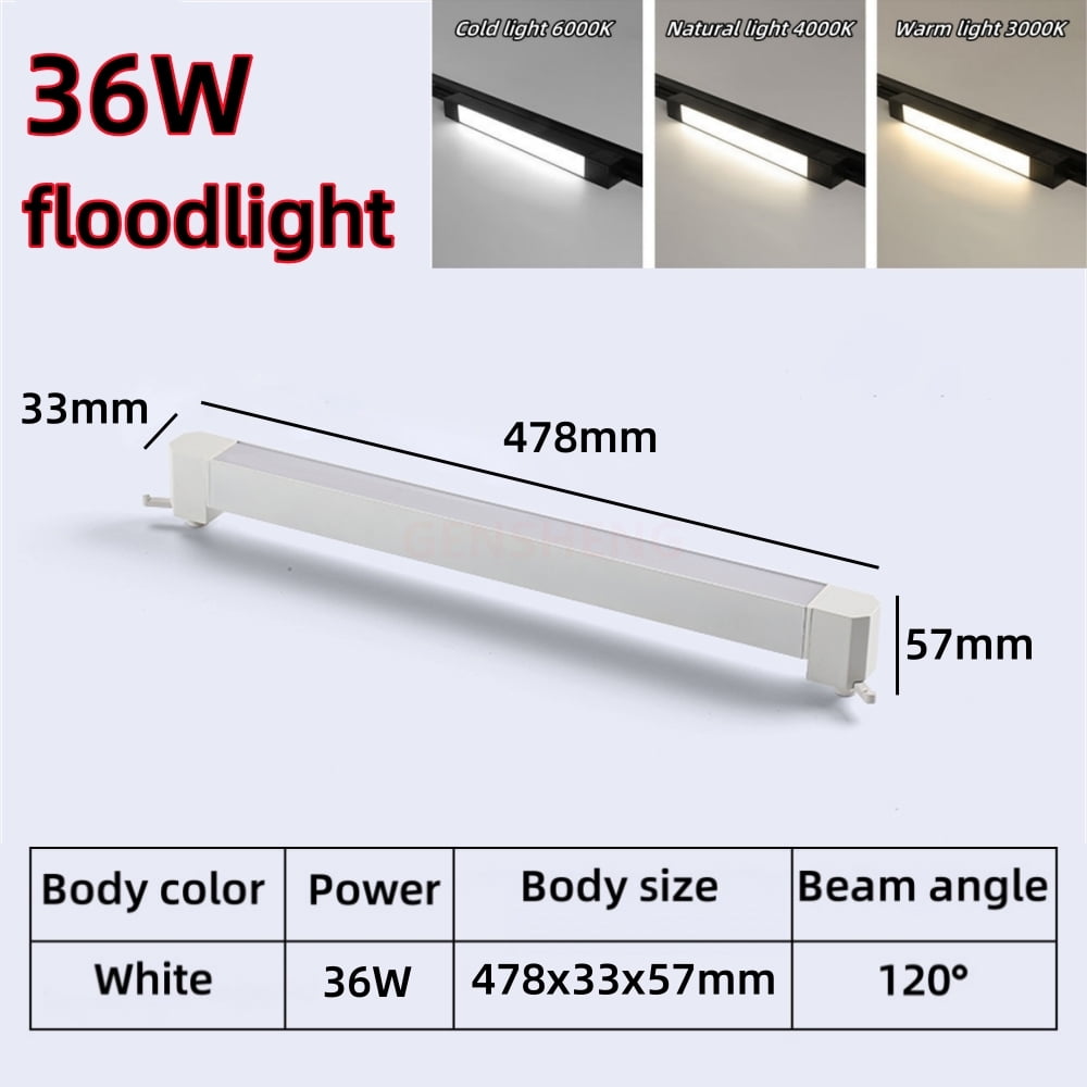 LED Track Lights Supermarket Rail Spotlight Home Ceiling Lamp Led ...