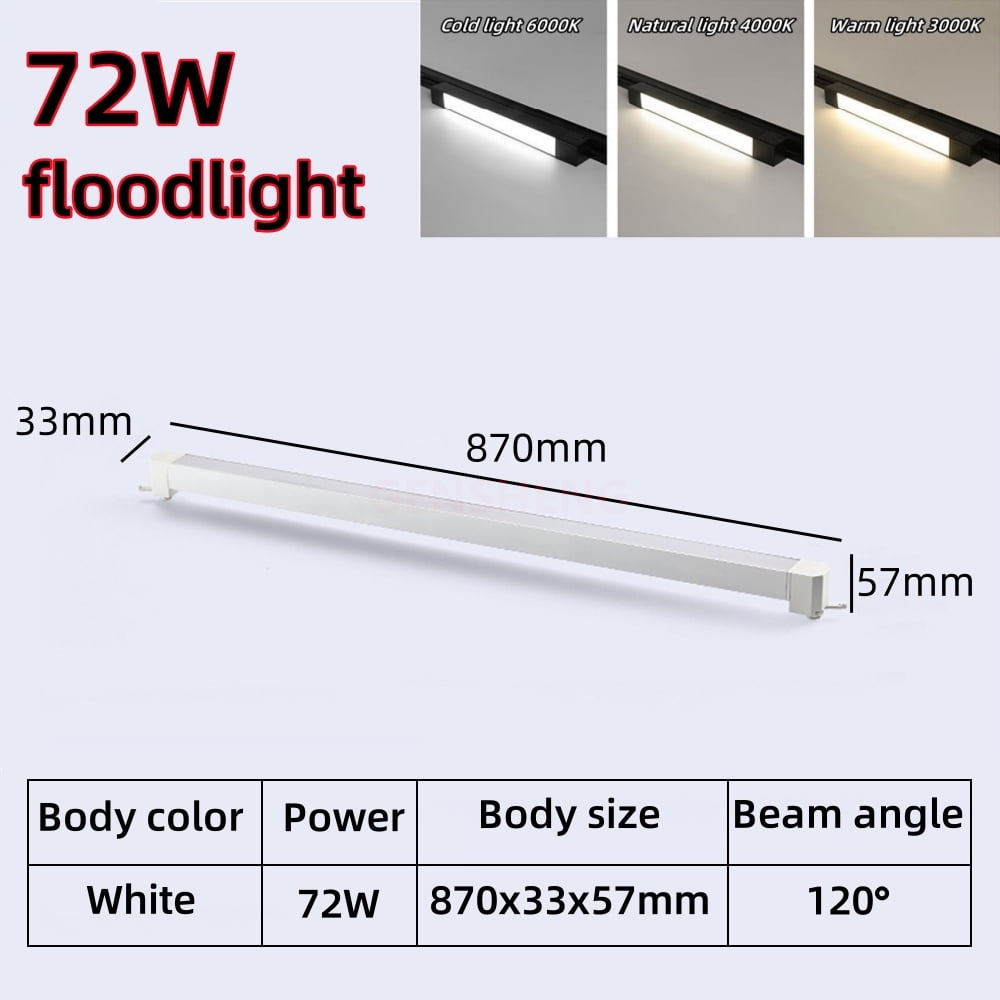 LED Track Lights Supermarket Rail Spotlight Home Ceiling Lamp Led ...