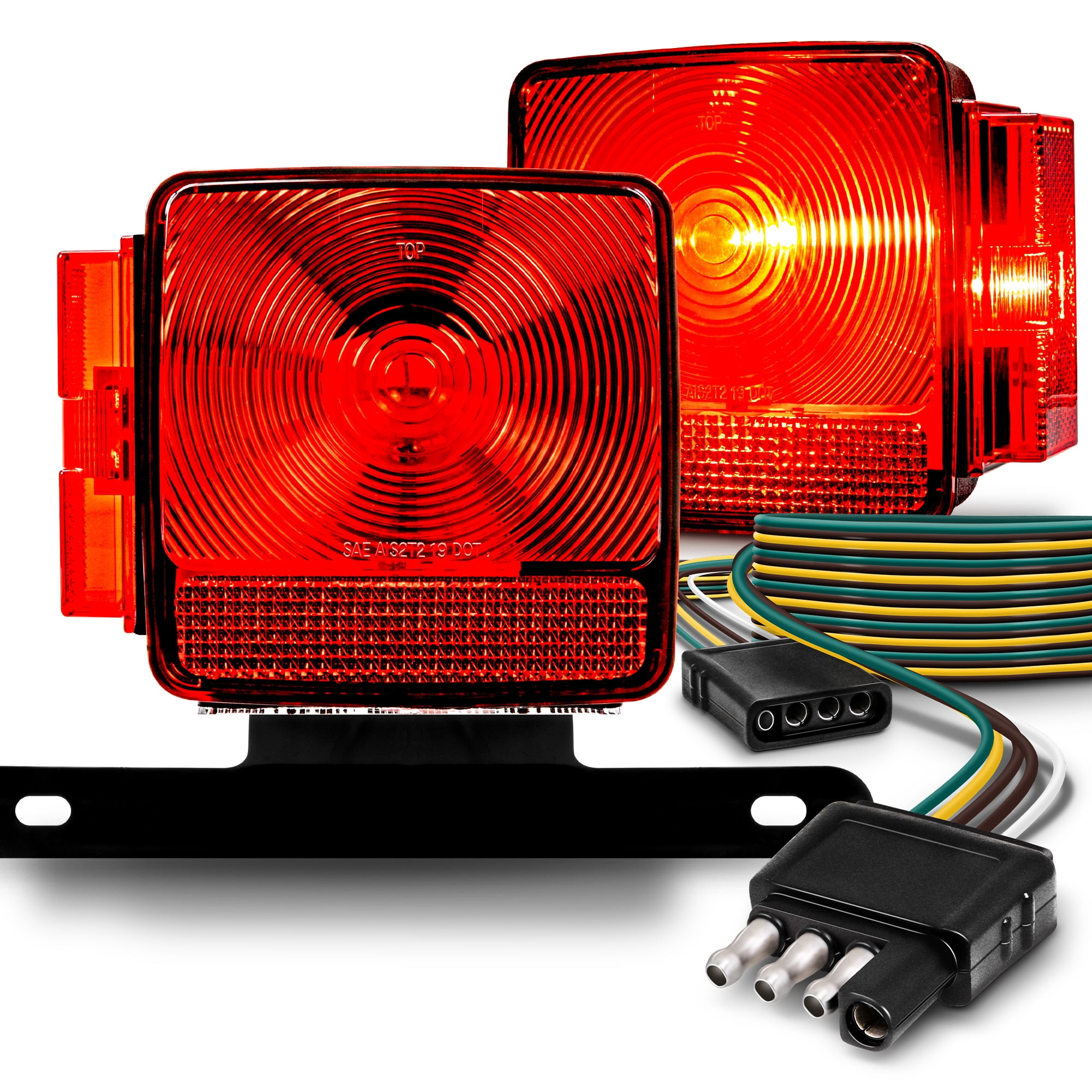 LED Trailer Light Kit [DOT FMVSS-108] [SAE AIS2T2/APC/L] [TBT & License ...