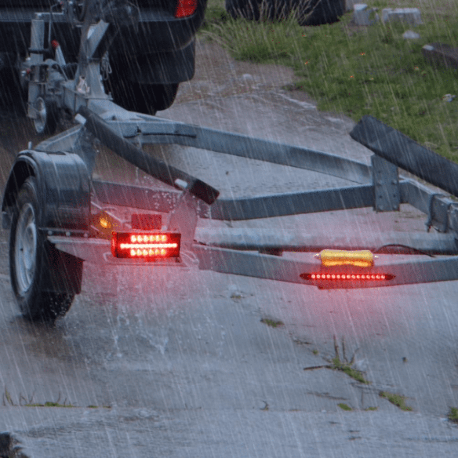 LED Trailer Lights Kit and Light Bar with Wiring Harness Combined Stop ...