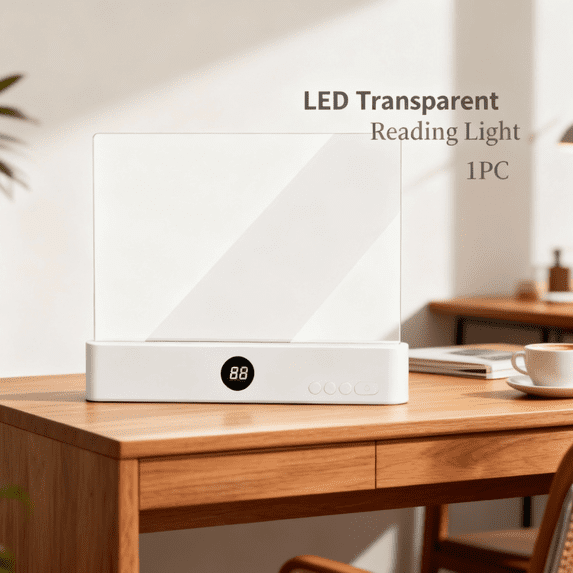 LED Transparent Reading Light for Reading, Adjustable Brightness, USB-C ...