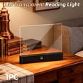 LED Transparent Reading Light for Reading, Adjustable Brightness, USB-C ...