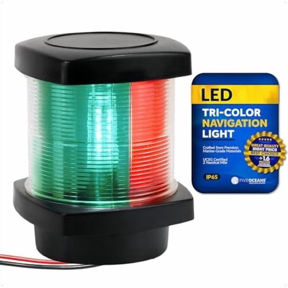 LED Tri-Color Navigation Light, High Performance Polycarbonate Housing ...