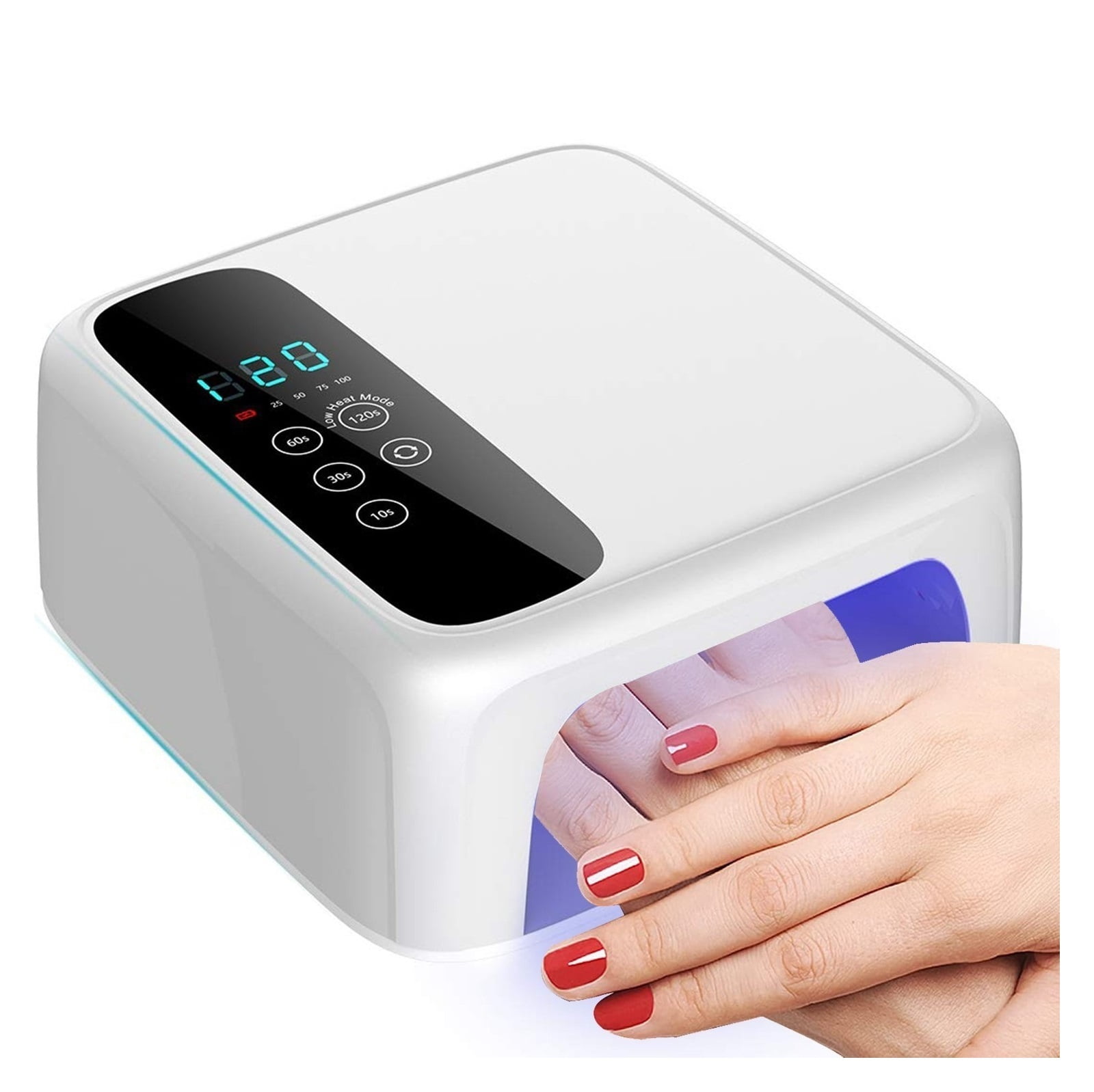 LED UV Nail Lamp Wireless LED Nail Lamp UV Rechargeable 15600mAH ...