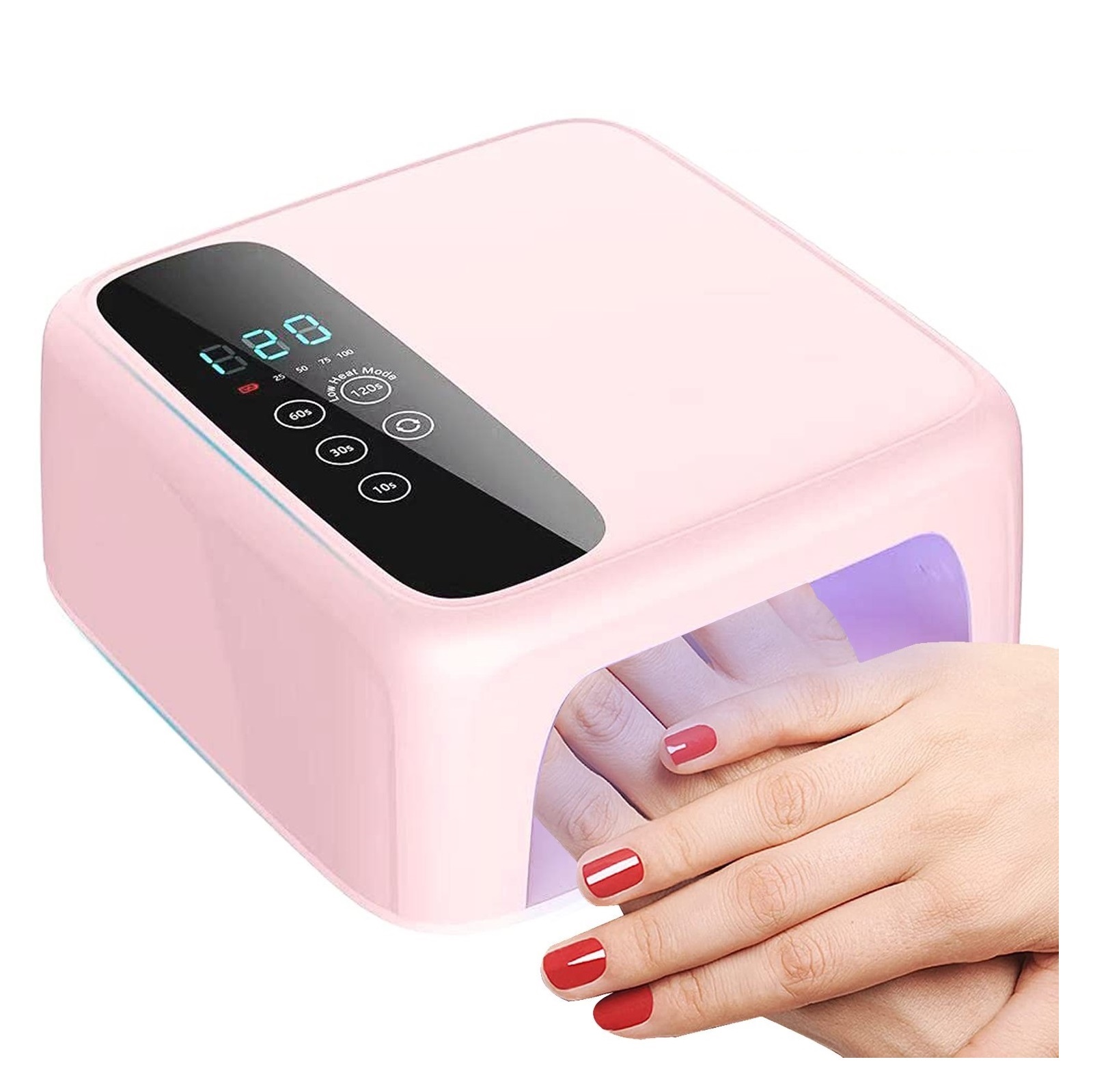 LED UV Nail Lamp Wireless LED Nail Lamp UV Rechargeable 15600mAH ...