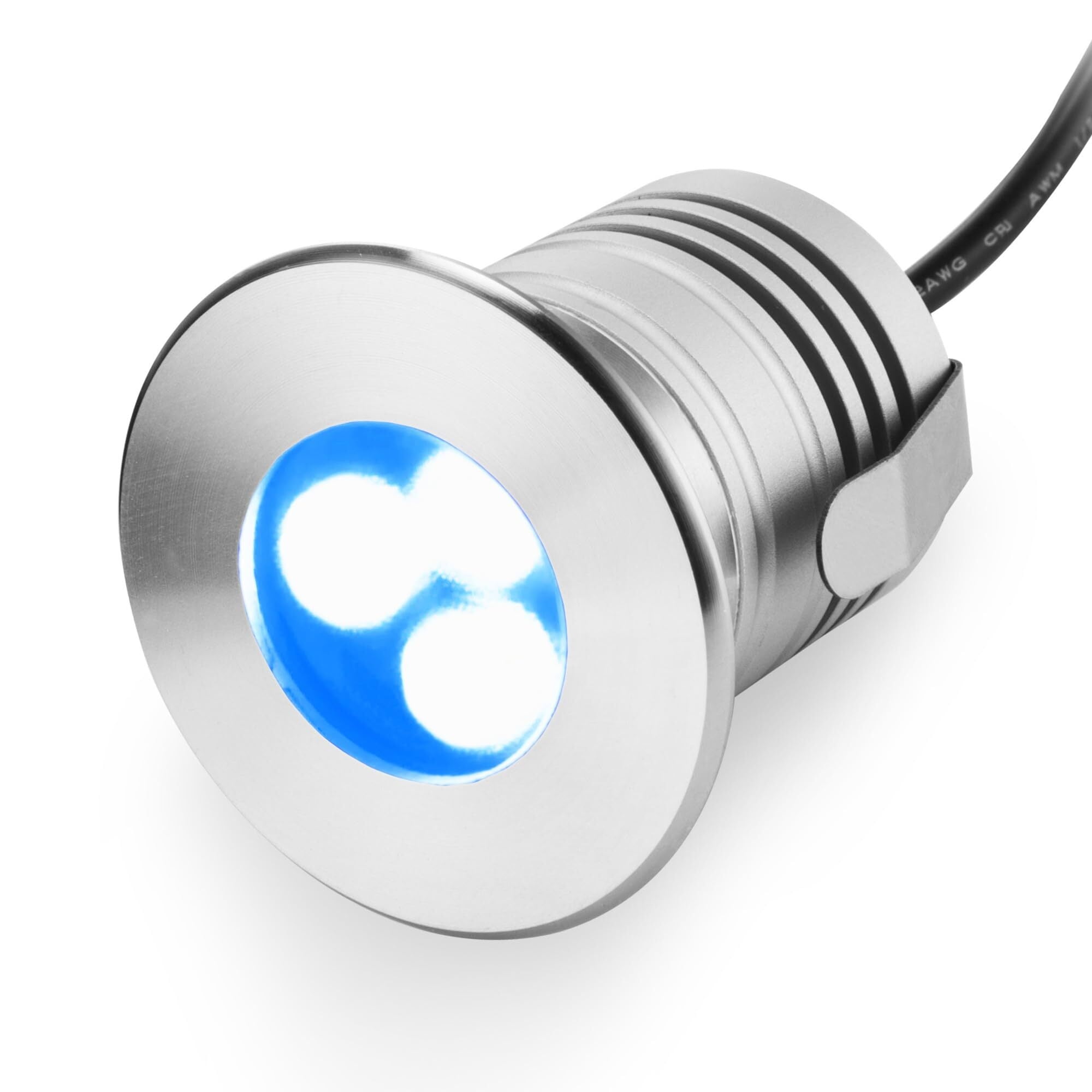 LED Underwater Pool Lights, 3W 12V-24V DC, IP68 Waterproof, Stainless Steel Aluminum, lamp for ...