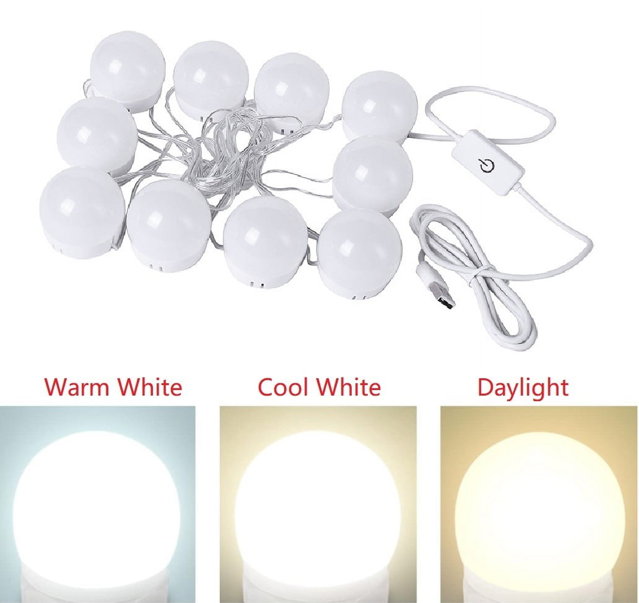LED Vanity Lights For Mirror, Makeup Vanity Mirror Lights With 10 ...