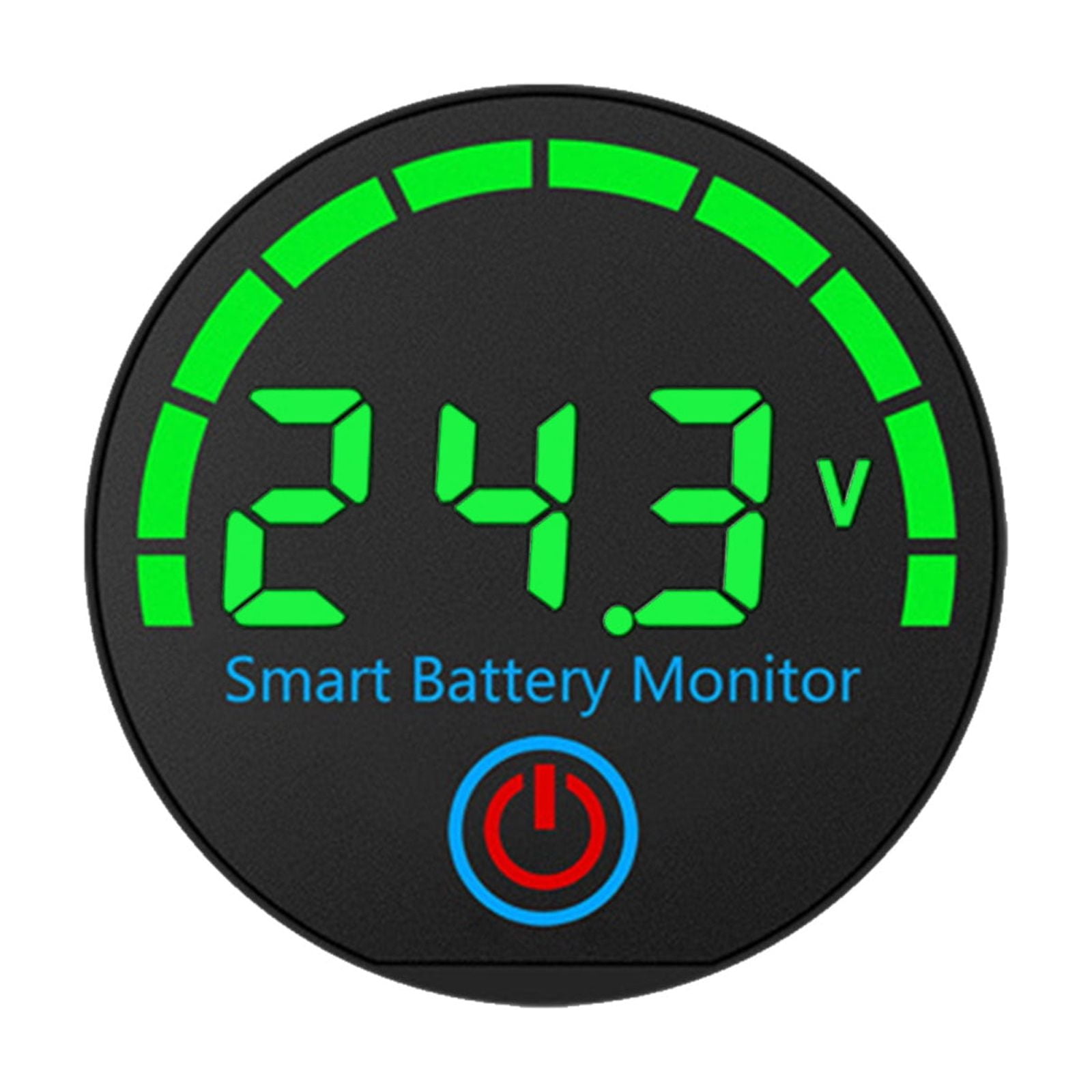 LED Voltages Gauges Monitor Meter 12V & 24V Systems for Batteries ...