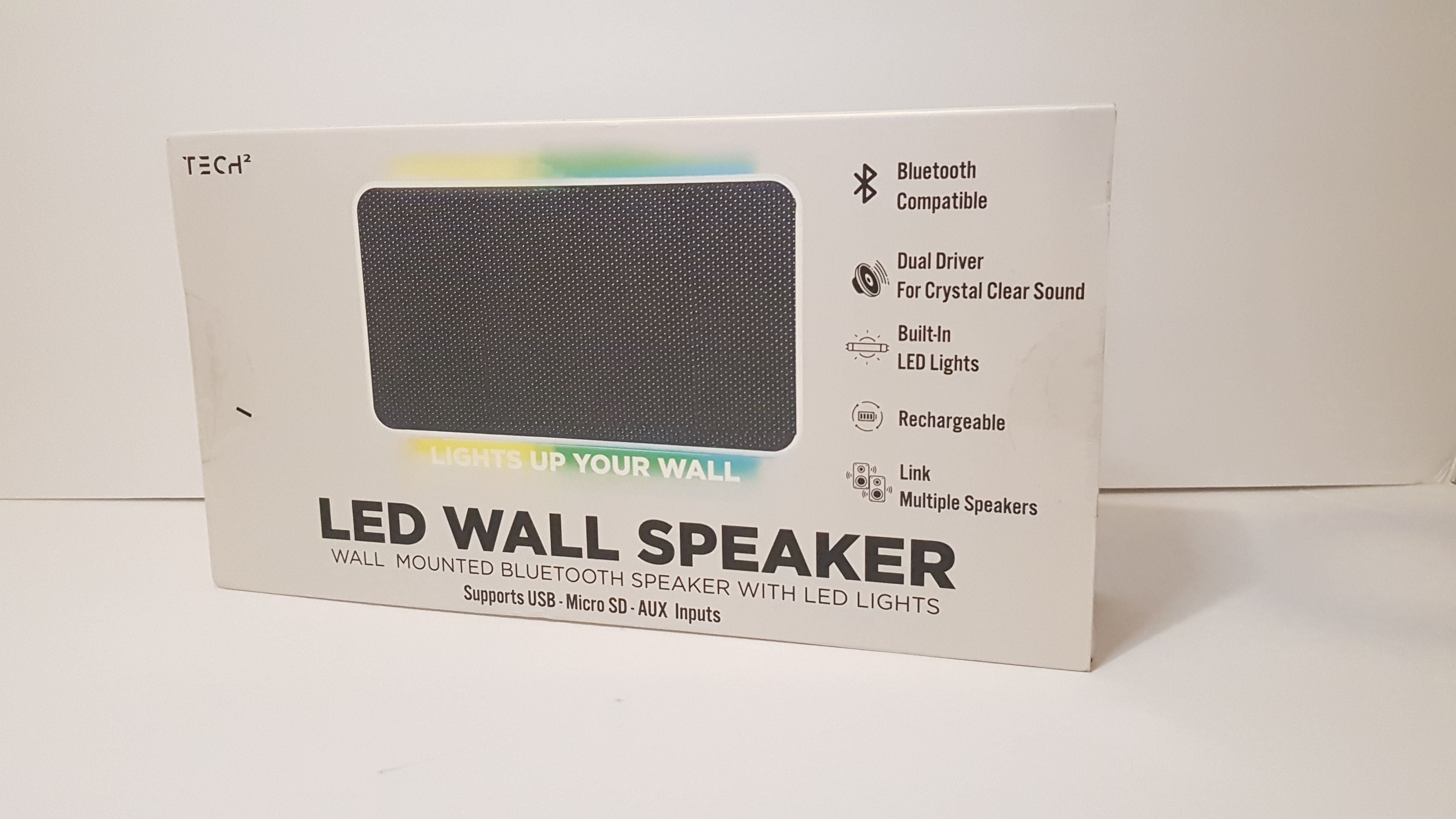 LED WALL SPEAKER WALL MOUNTED BLUETOOTH SPEAKER WITH LED LIGHTS ...
