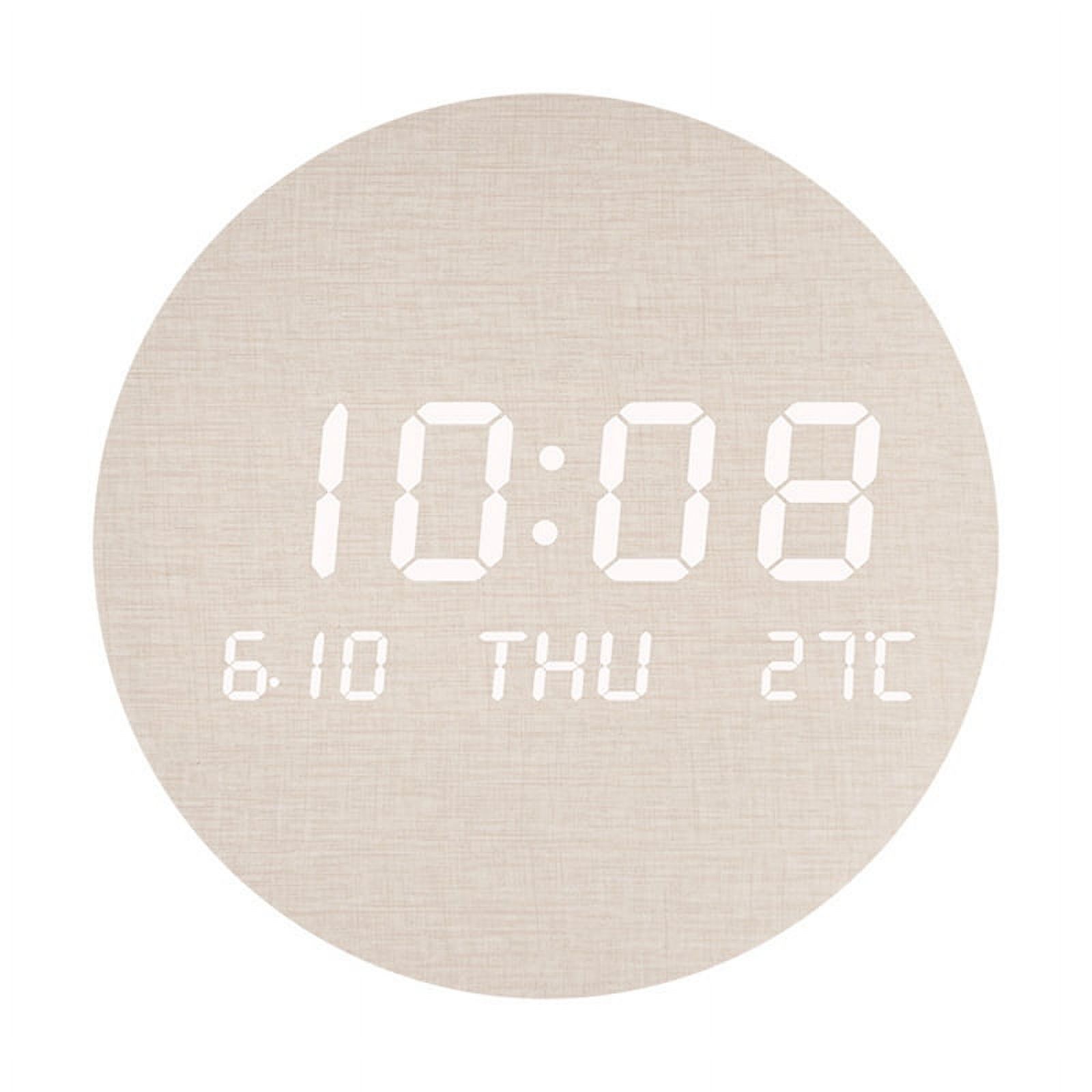 LED Wall Clock Portable Clock Living Room Home Bedroom Mute Clock ...