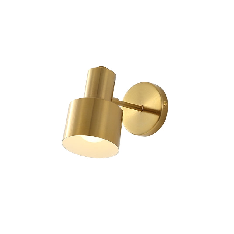 LED Wall Light Adjustable Direction Mirror Bathroom Light Golden ...