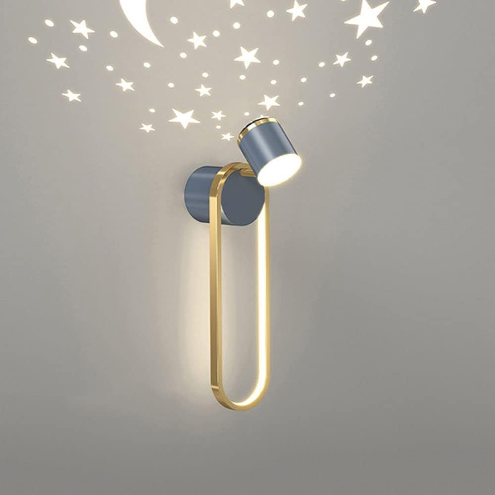 LED Wall Light Starry Sky Wall Lamp Art Deco Wall Sconce, Dimmable Wall ...
