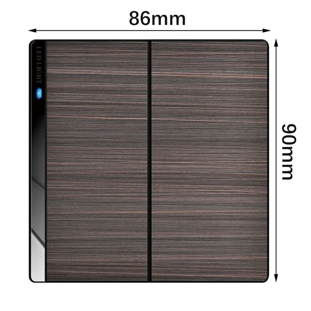 LED Wall Light Switch Rocker Switch Push Button Switch 1/2/3/4 Gang 1 ...