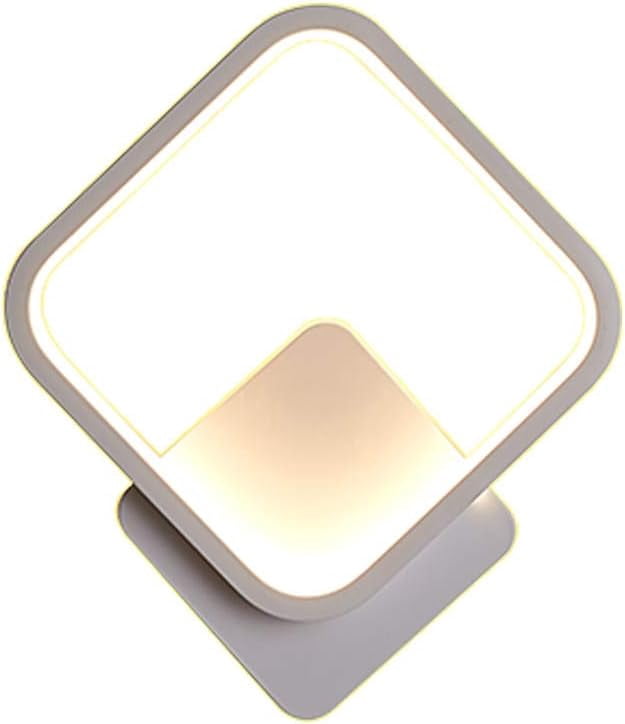 LED Wall Lighting Fixture, Modern Metal Square Wall Sconces, Adjustable ...