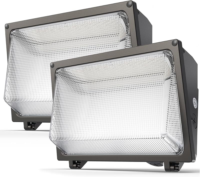 LED Wall Pack Light: 120W 18000LM Glass Lens Wall Pack Lights Outdoor ...