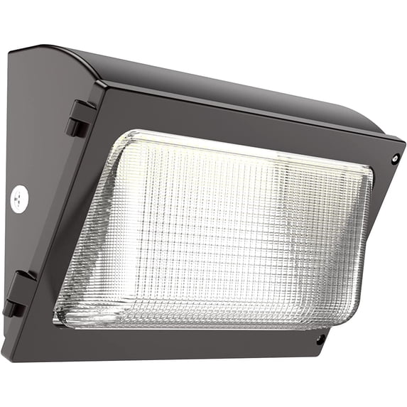 LED Wall Pack Light 120W with Dusk to Dawn Photocell and Glass Lens ...