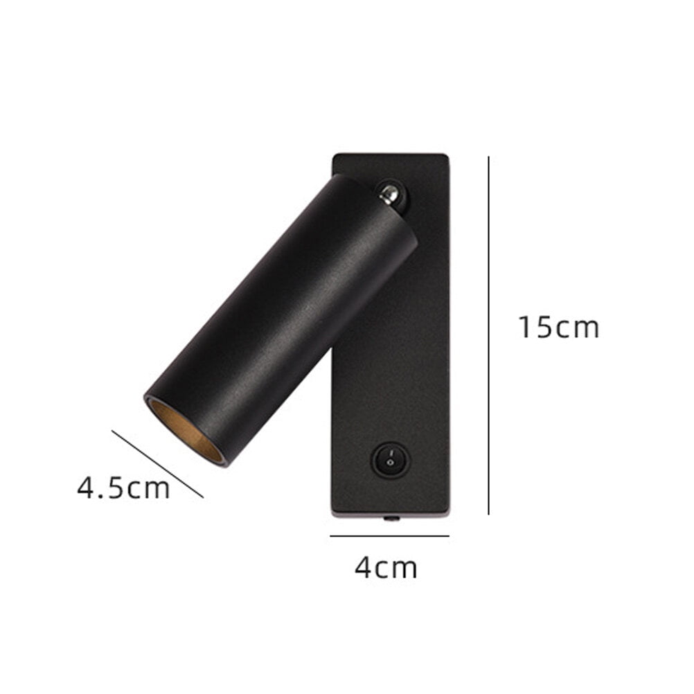 LED Wall Reading Spotlight Swivel Wall Spotlight Wall Mounted Reading ...