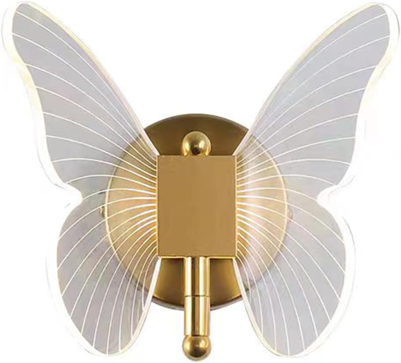 LED Wall Sconces Light : 3 Colors Dimming Sconces Wall Lighting,Gold ...