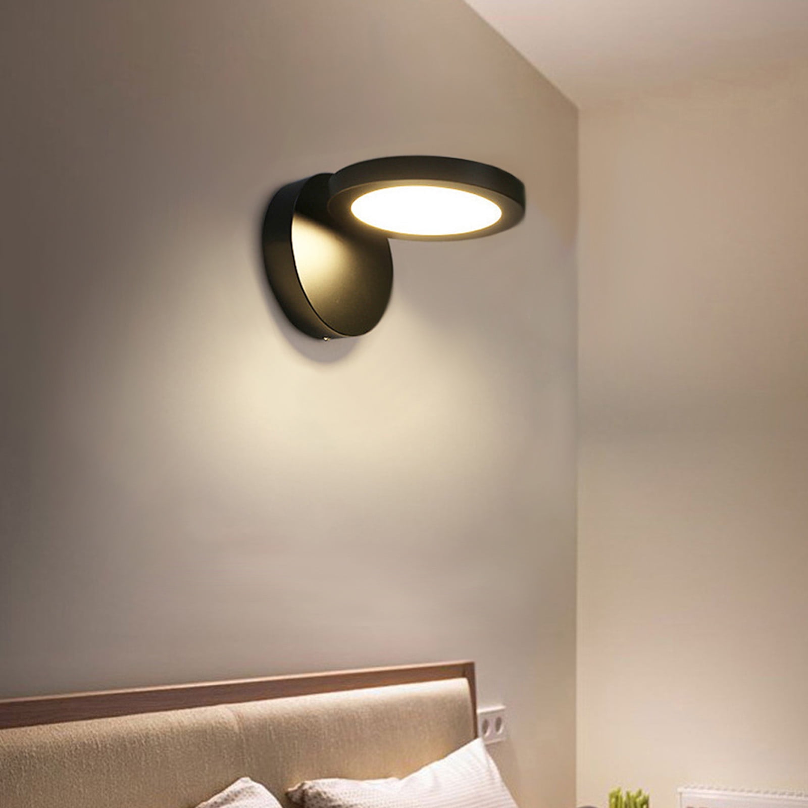 LED Wall Sconces, Wall Mounted Lamps Removable Charging 360°Rotate ...