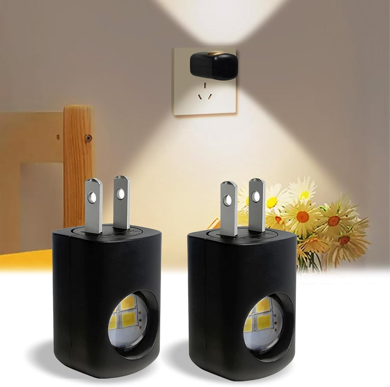 LED Wall Socket Night Light, 2026 New Mini LED Night Light Plug in Wall ...