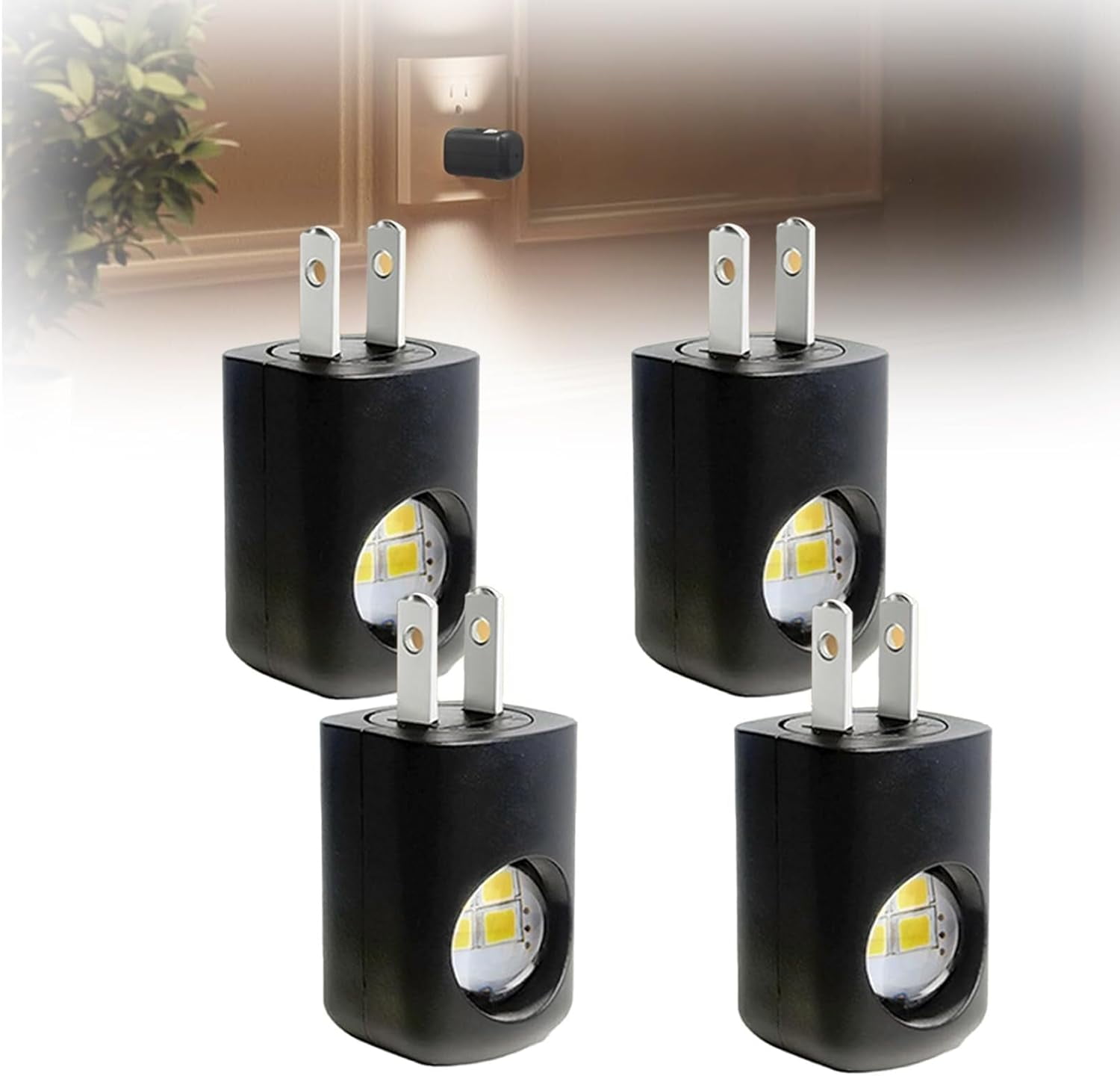 LED Wall Socket Night Light, 360° Adjustable, 5000K Mini Daylight ...