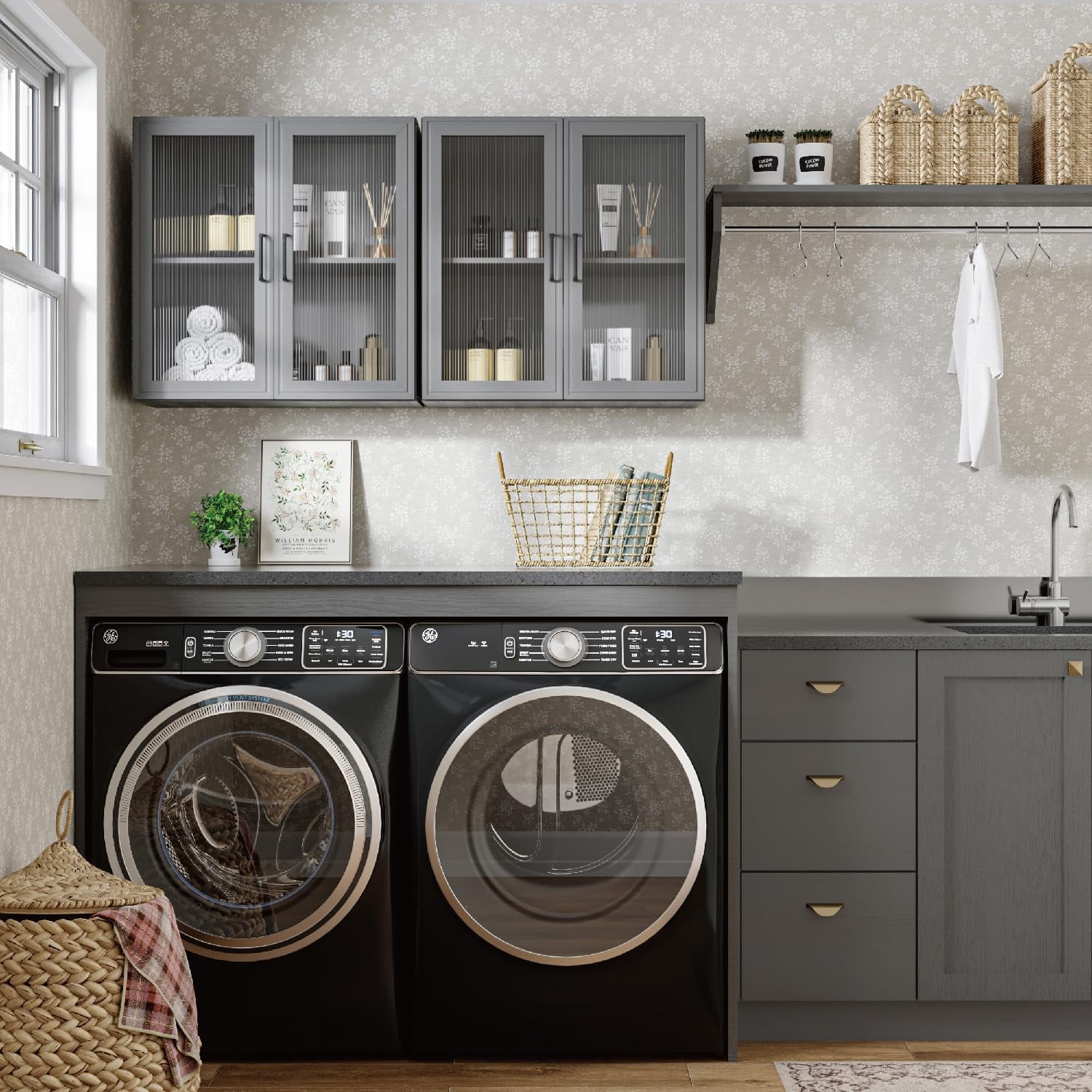 LED Wall Storage Cabinets - Upper Kitchen Cabinets Laundry Wall Mounted ...