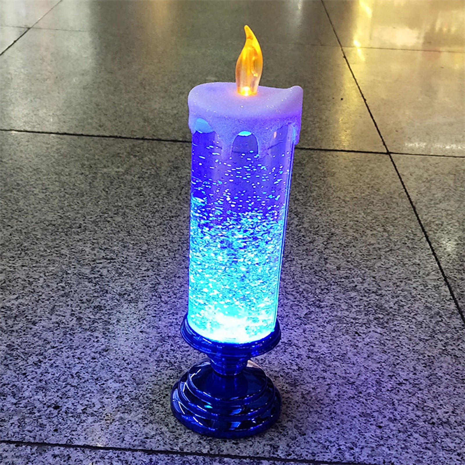 LED Water-filled Wax Candle Lamp - Walmart.com