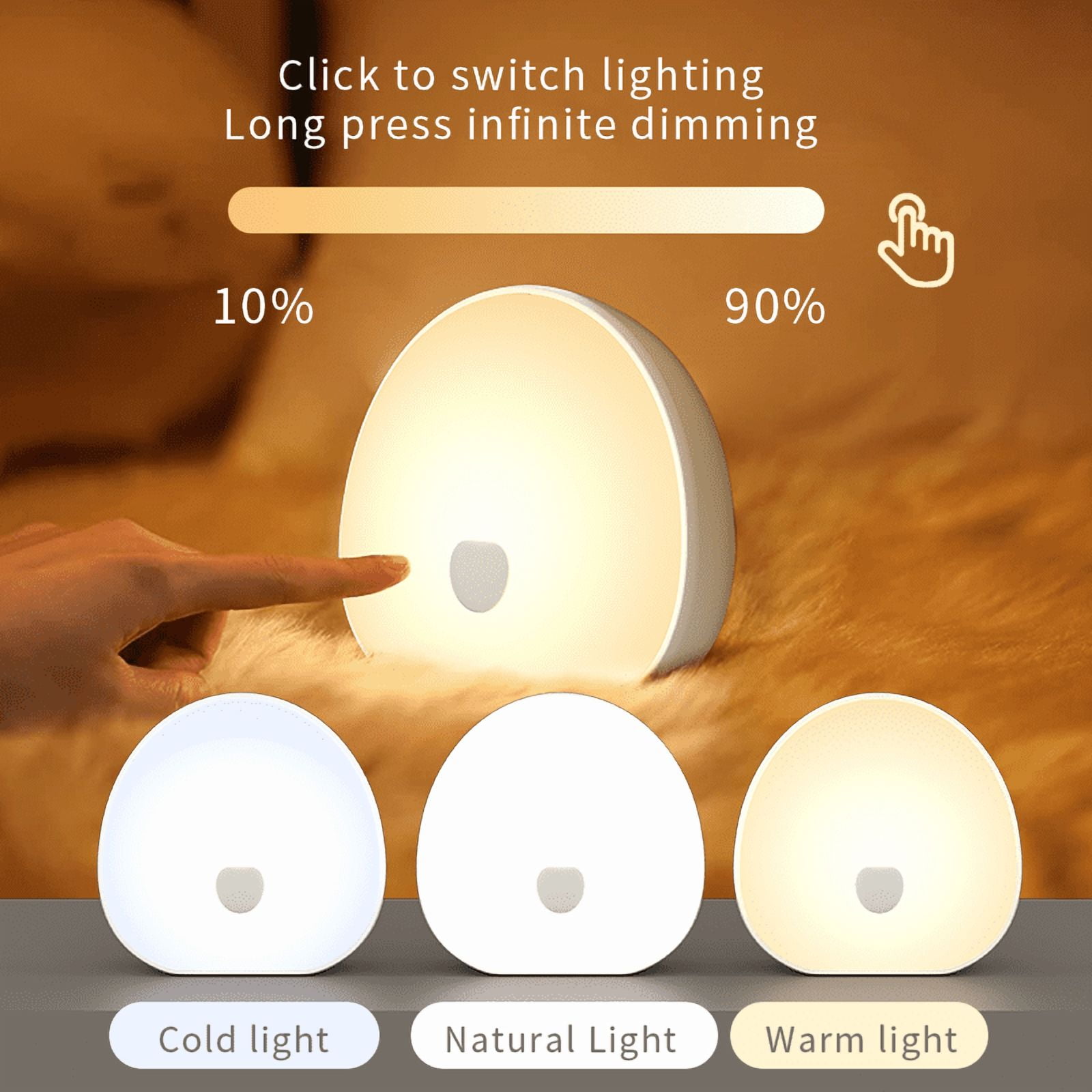 LED White Noise RGB Sleep Sound Night light, USB Charging, Soothing ...