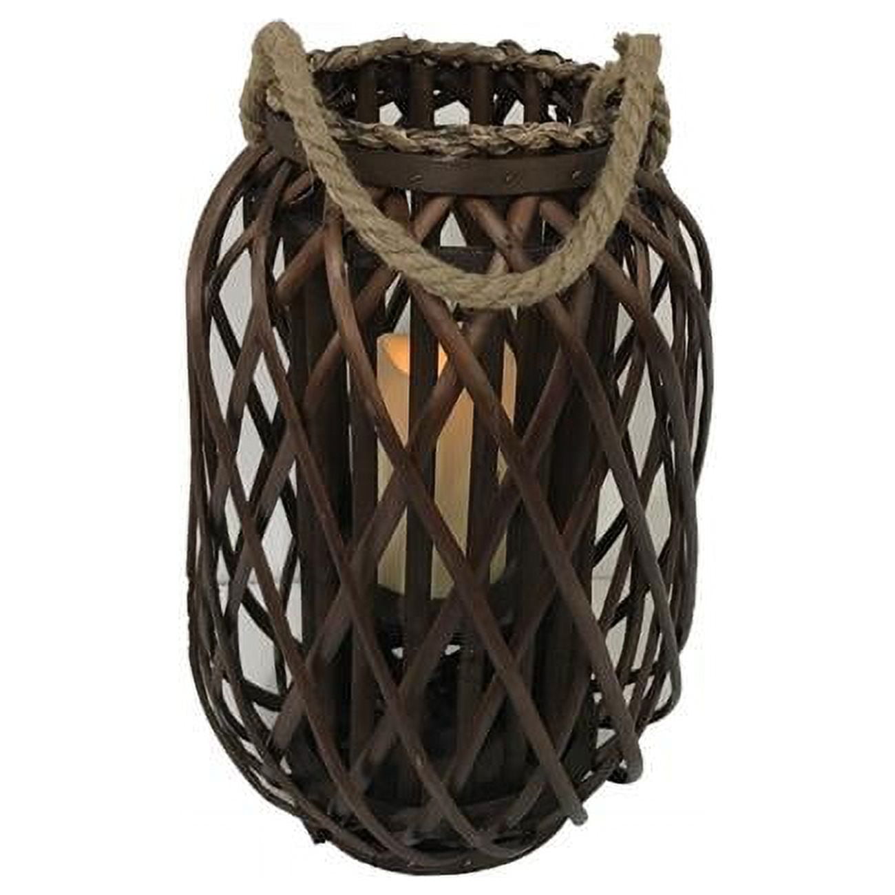 LED Wood Hanging Lantern, Brown - Pack of 4 - Walmart.com