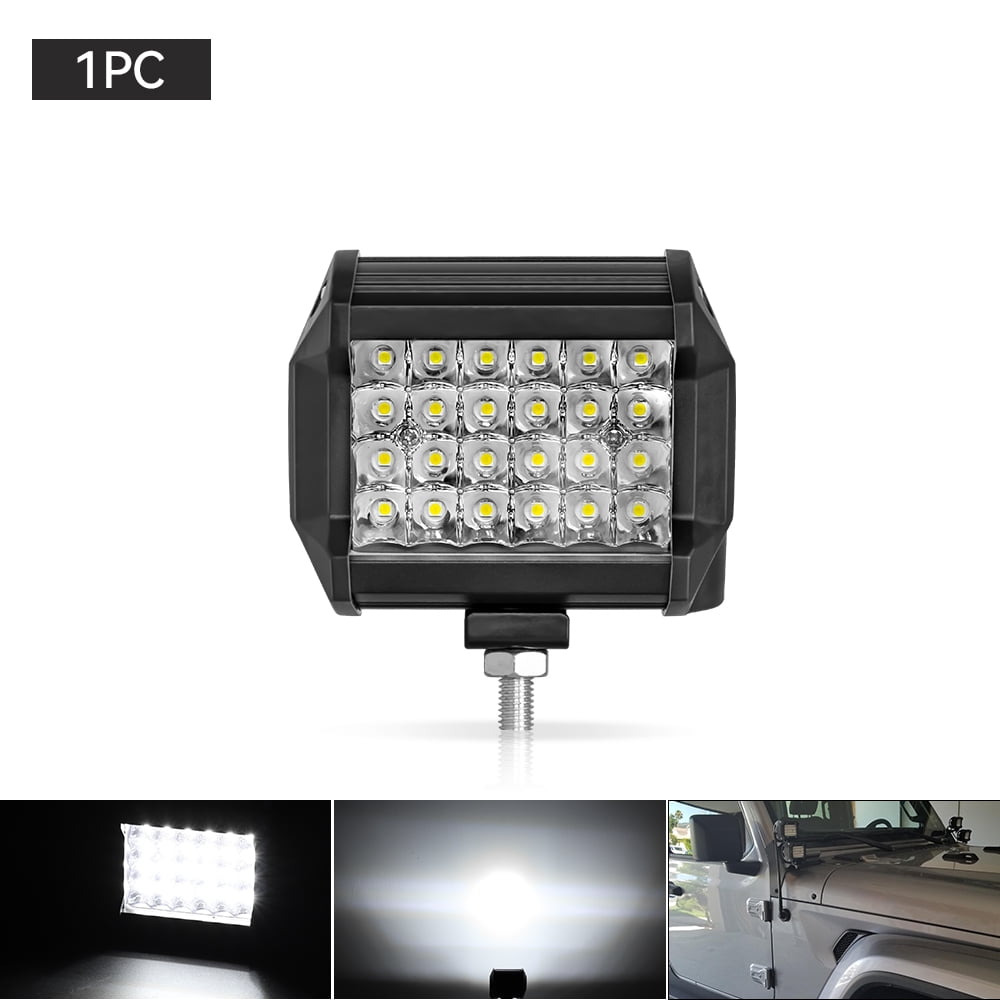 LED Work Light Bar Off Road Flood Lights Driving Headlights 4 7Inch ...