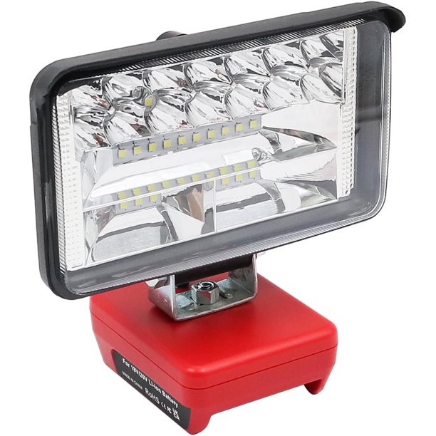 LED Work Light Compatible with Milwaukee 18W 5400ml Battery Powered ...