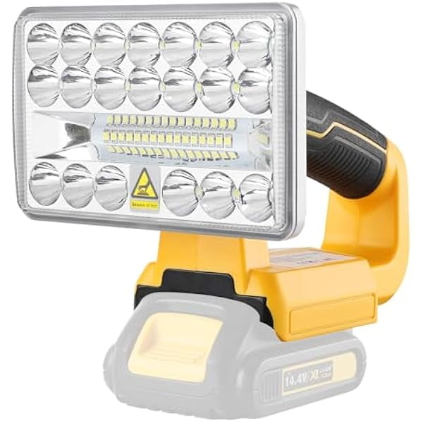 LED Work Light for Dewalt 20V Battery, 18W 2000LM Flashlight Spotlight ...